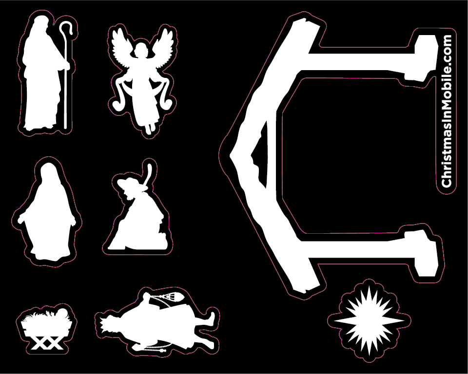 Christmas Nativity Cling Set | Christ United Shop